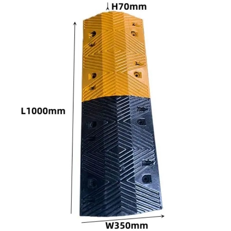 Gờ giảm tốc cao su , gờ giảm tốc cao 7cm chuyên dùng cho xe trọng tải ...