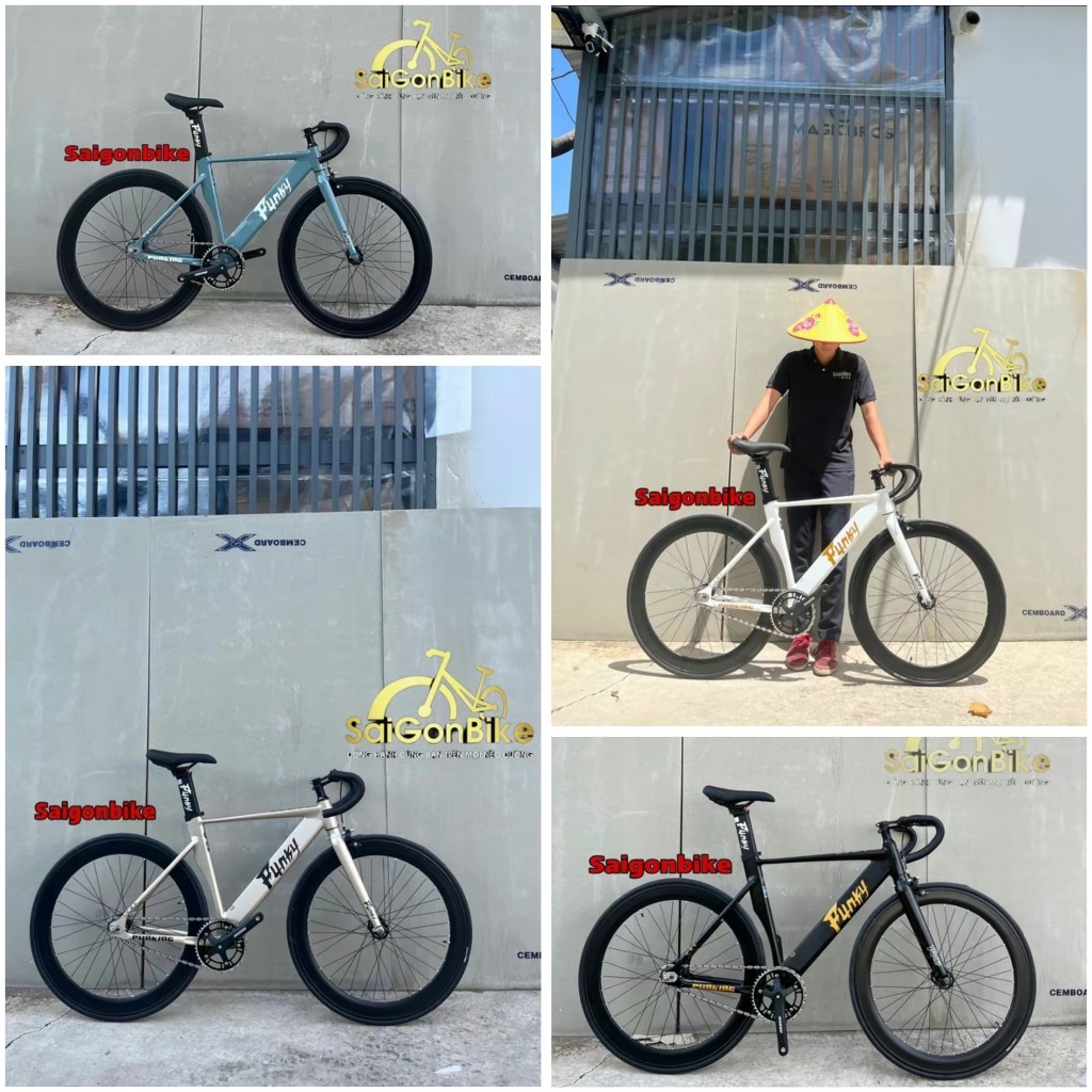 Xe đạp fixed gear Funky Punky_thiết kế bản dẹt cá tính cùng cấu hình ...