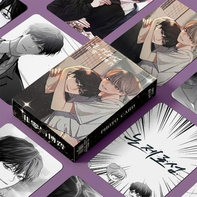 Hộp ảnh lomo 55 tấm NON-ZERO SUM card manhwa boylove bl sưu tầm ảnh thẻ bo góc xinh xắn | Shopee ...