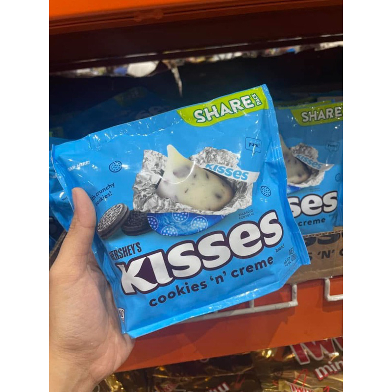 🍫🤍 SOCOLA TRẮNG KEM SỮA NHÂN VỤN BÁNH COOKIE CỦA MỸ HERSHEY’S KISSES ...