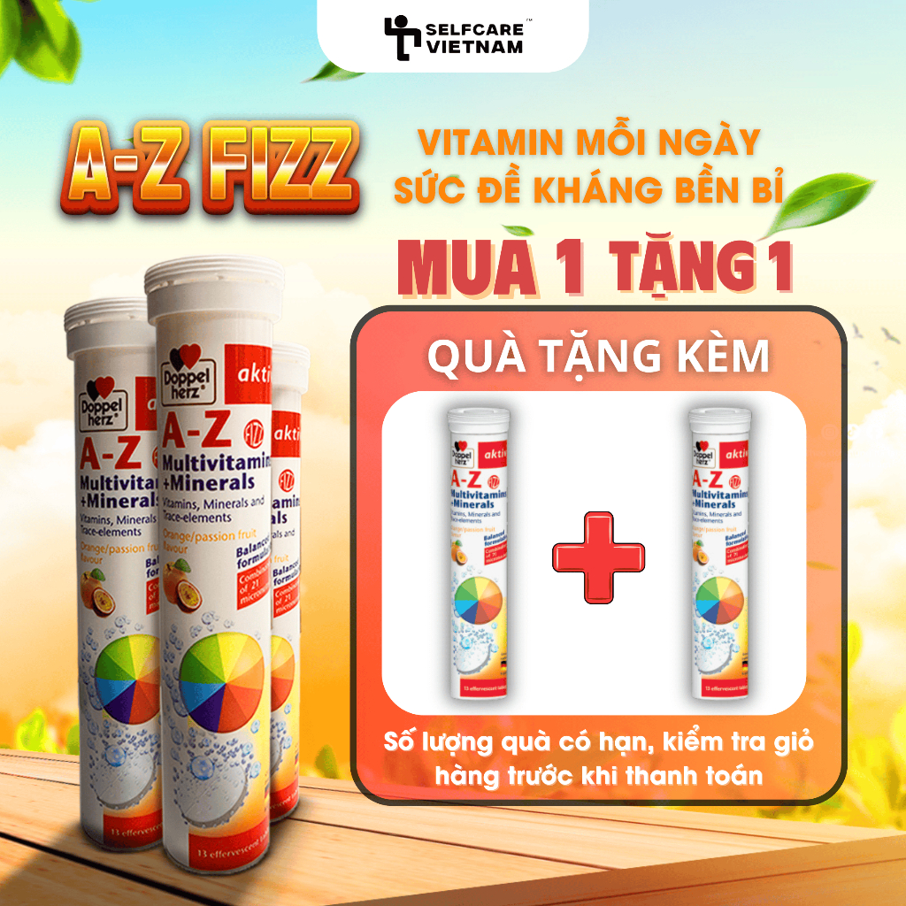 Viên sủi vitamin tổng hợp A-Z Fizz multivitamins and minerals (13 viên ...