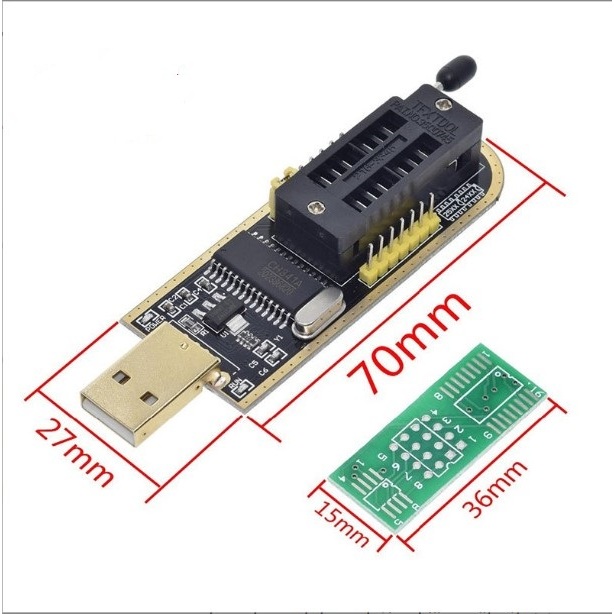 Module Lập Trình USB CH341A 24 25 Series EEPROM LCD BIOS FLASH | Shopee ...
