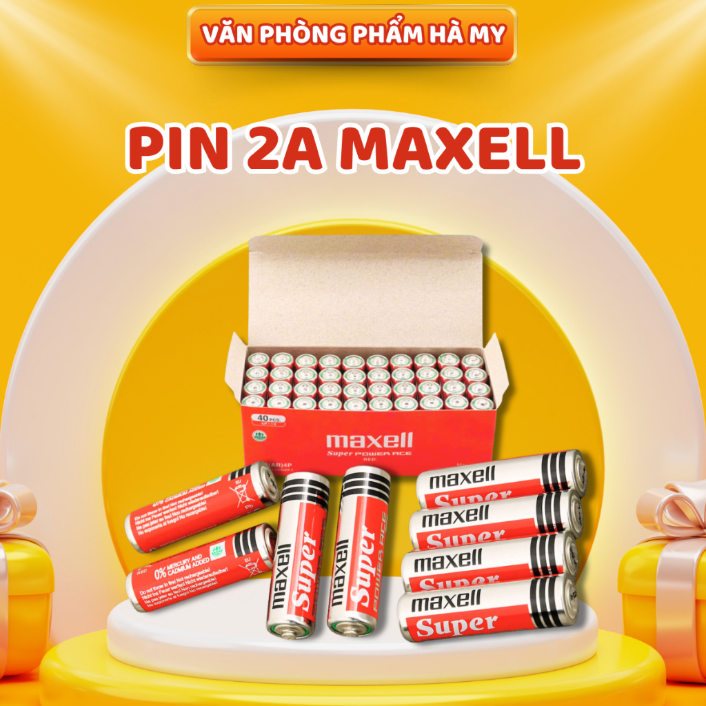 Vỉ 4 Viên Pin 2A 1.5v Maxell R6P(AR)4P Super Power ACE Chính hãng ...