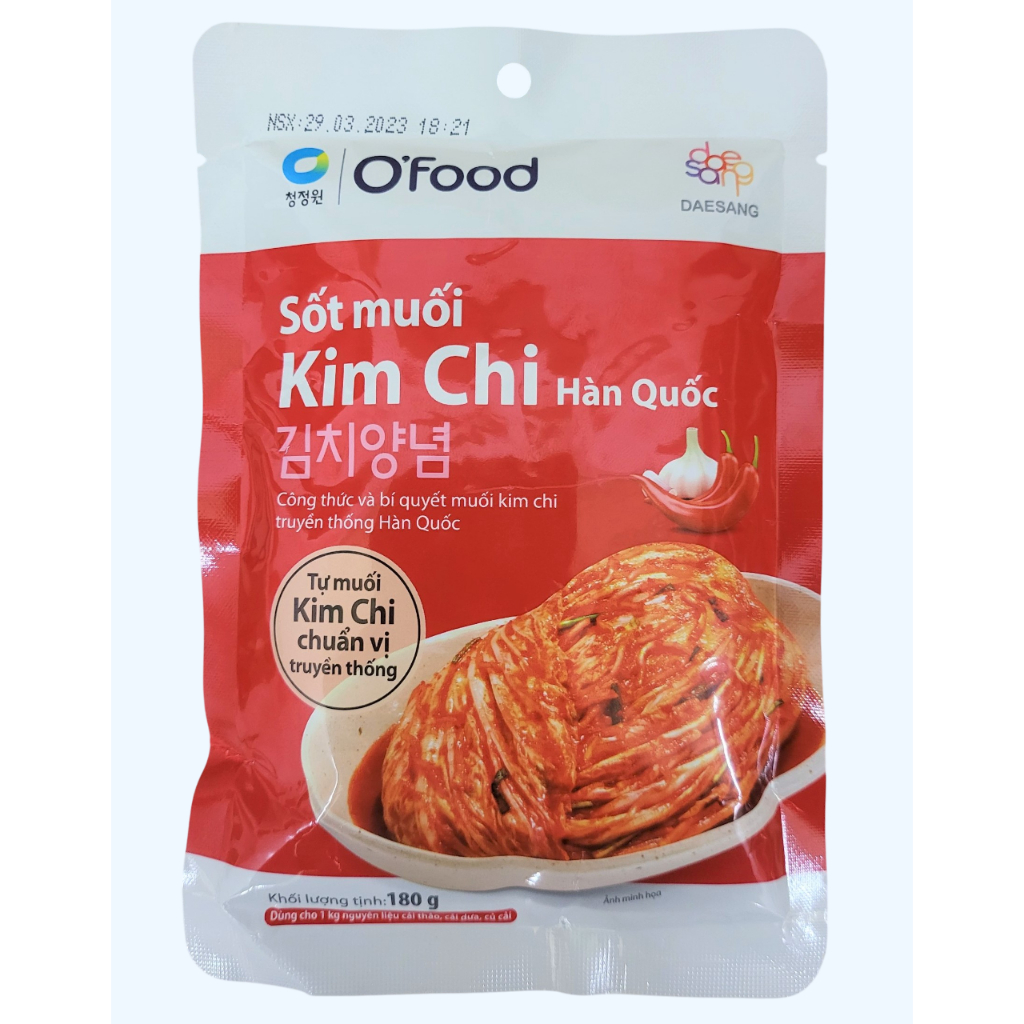 O’FOOD -- gói ĐỎ 180g -- SỐT MUỐI KIM CHI HÀN QUỐC DAESANG Kim Chi Pickle Sauce | Shopee Việt Nam