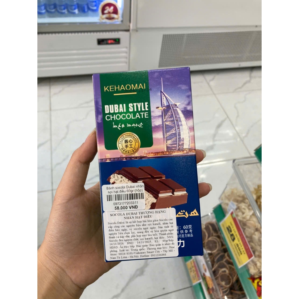 Socola Dubai hương vị thượng hạng, siêu ngon, siêu hấp dẫn, 3 vị ( hộp ...
