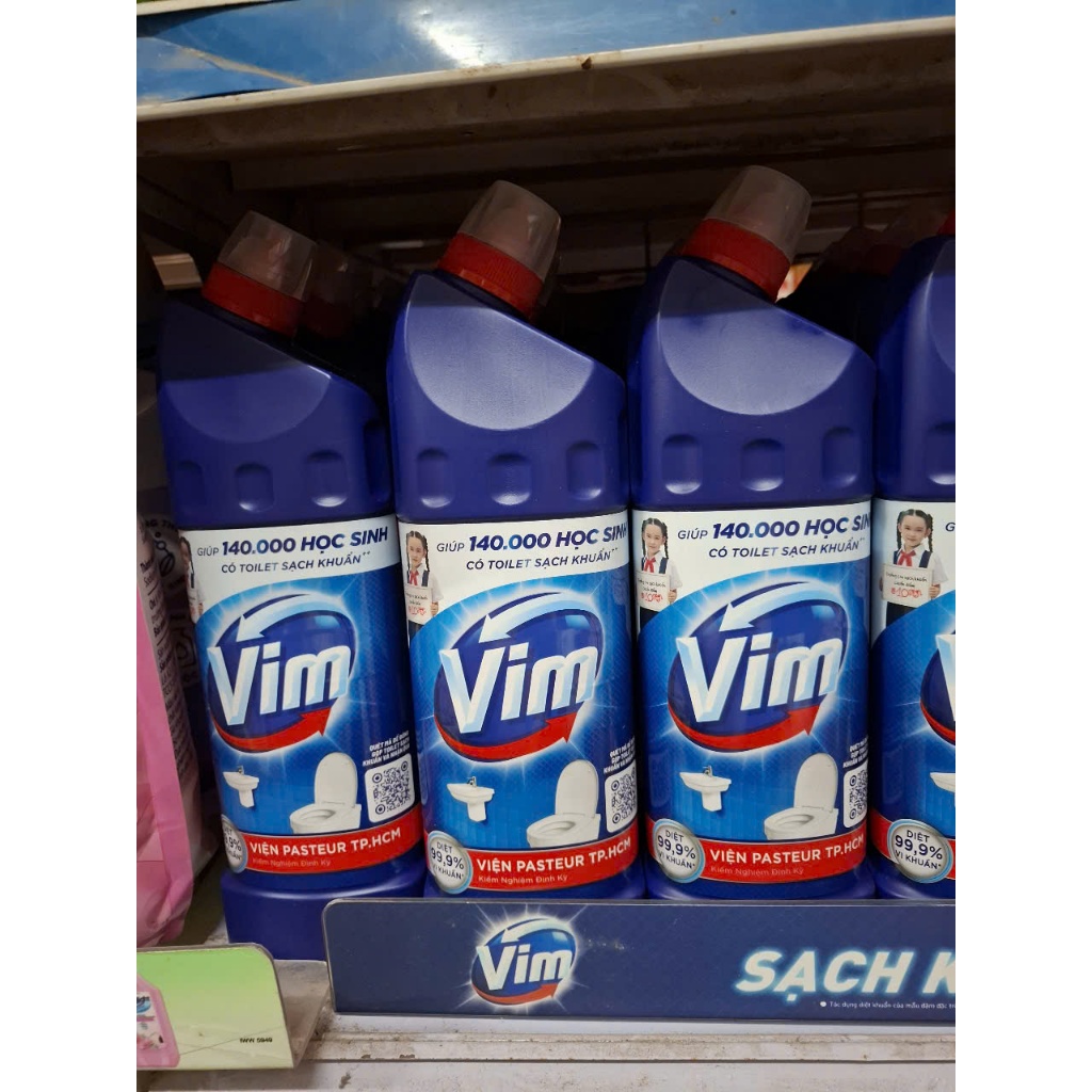 Vim tẩy bồn cầu nhà tắm chai 880ml,vim tẩy toilet,tẩy nhà tắm,nhà vệ ...