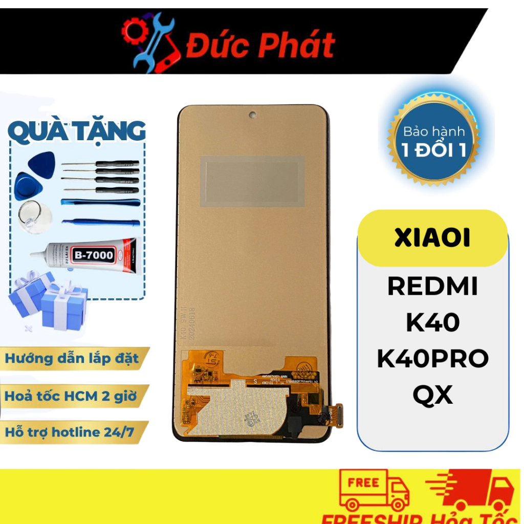 Màn hình Xiaomi Redmi K40 / K40 Pro QX ( Tặng keo dán và bộ sửa ...
