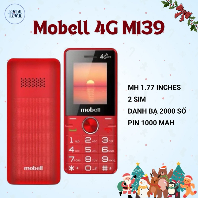 Điện Thoại Mobell M139 4G Màn hình 1.77inch - Bảo hành 12 tháng - Hàng chính hãng | Shopee Việt Nam