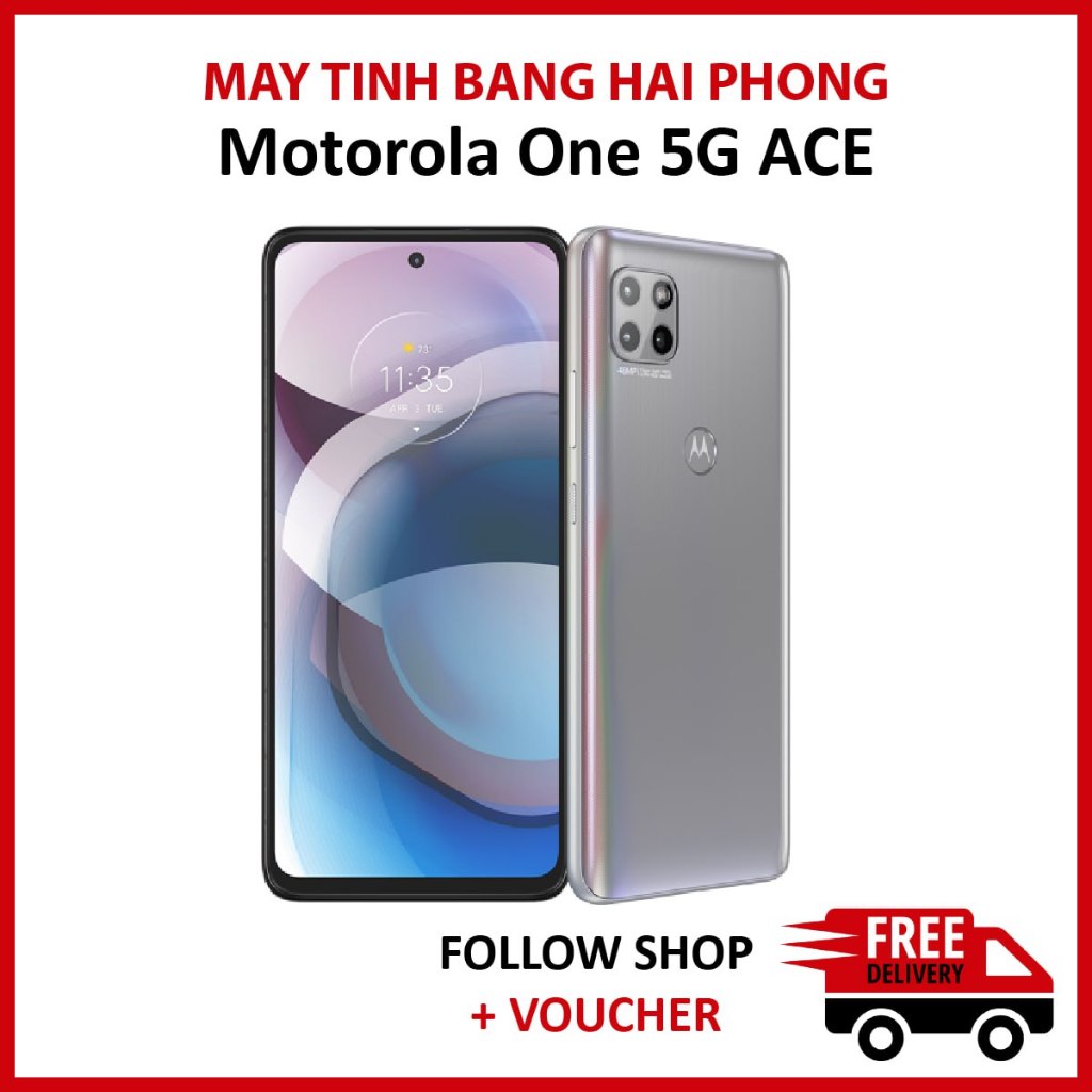 Điện thoại Motorola One 5G ACE RAM 6/128GB chip Snapdragon 750G màn Full HD+ dung lượng pin 5000 ...