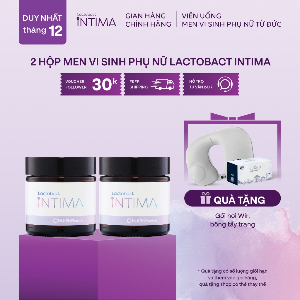 [ CHÍNH HÃNG ] SET 2 hộp Men vi sinh phụ nữ Lactobact Intima từ Đức ...