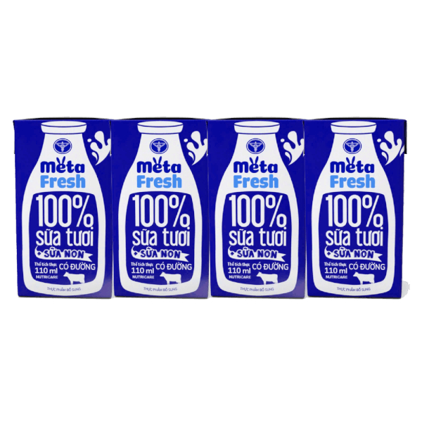 [Combo 3 lốc] Sữa tươi Meta Fresh Nutricare 110ml | Shopee Việt Nam
