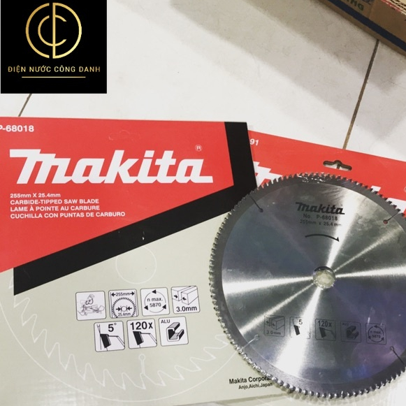 Lưỡi cắt Nhôm Makita 120 răng 255x25,4mm P-68018 chính hãng | Shopee ...