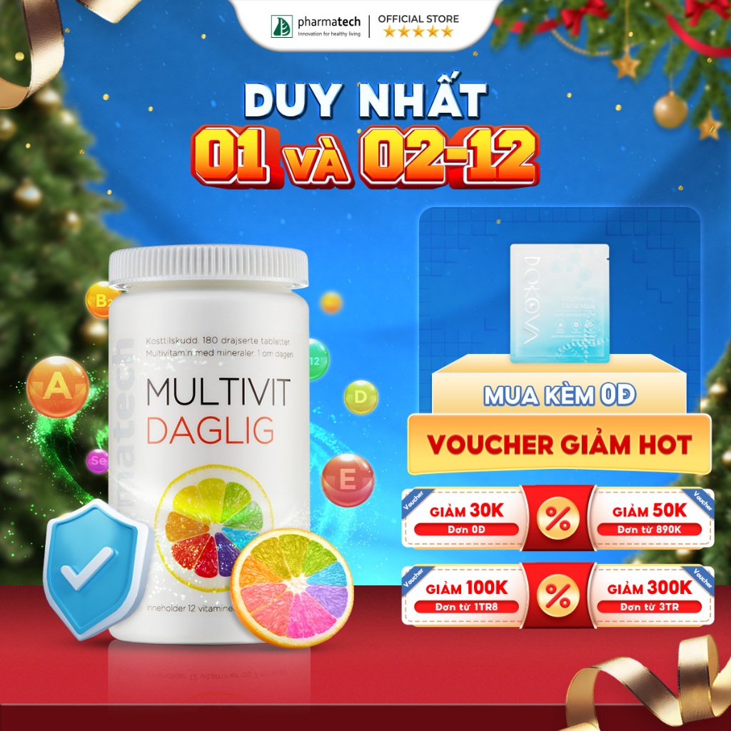 ( MẪU MỚI) Viên Uống Bổ Sung 12 Loại Vitamin Và 7 Loại Khoáng Chất ...