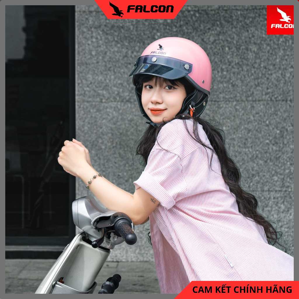 [ Hỏa Tốc TP HCM] Nón Bảo Hiểm Nữa Đầu Phong Cách Retro POC Falcon F10 ...