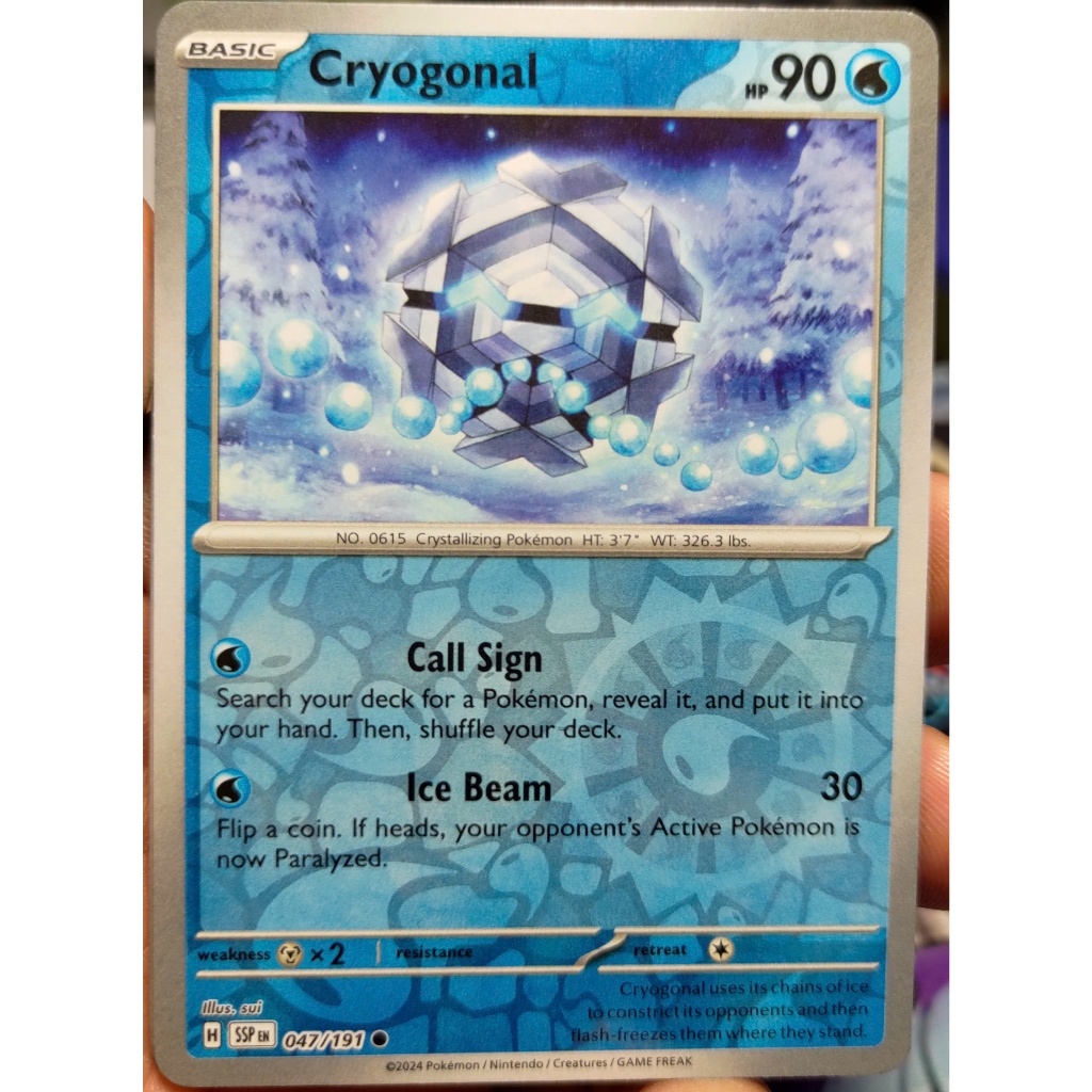 [KW2 Pokemon] [EN] Thẻ Cryogonal - 047/191 - Common - SSPEN | Shopee ...