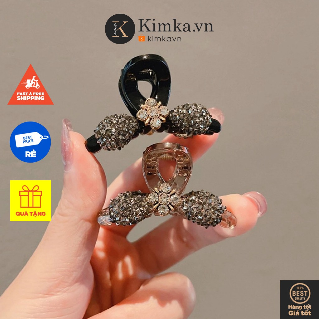 (1170) Kẹp Tóc Mini Đá Hoa, Cặp Càng Cua Mini Tiểu Thư Hàn Quốc ...