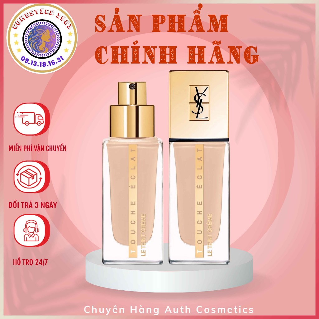 NEW + Kem Nền YSL Touche Eclat Le Teint Creme Foundation Kem nền kiềm ...