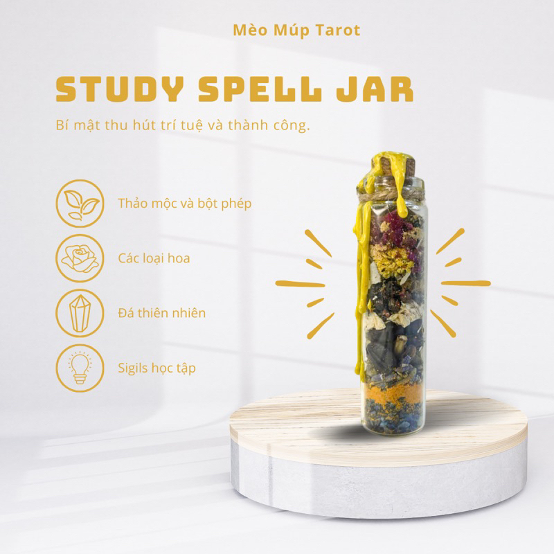Study Spell Jar thi cử may mắn, học tập điểm cao, đỗ đạt NV theo mong ...