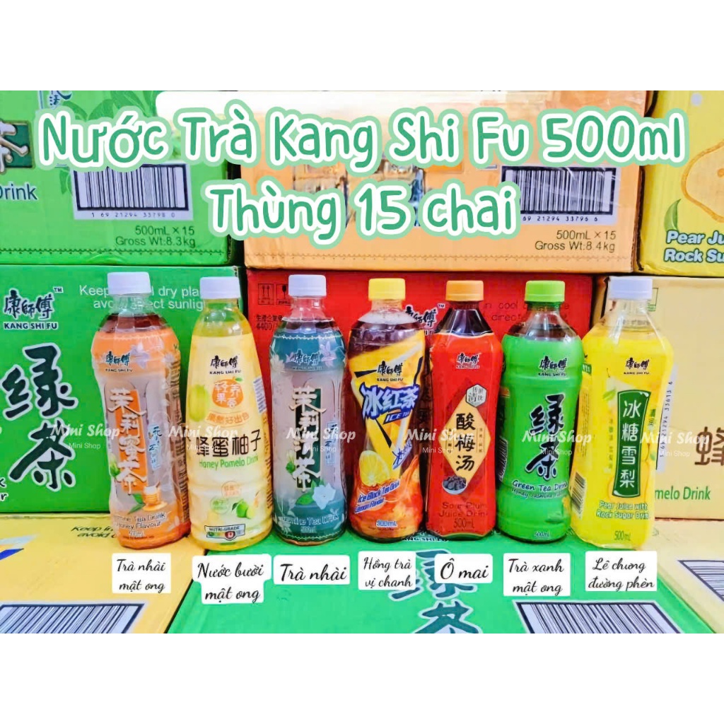 Trà Kang Shi Fu 500ml ( thùng 15 chai mix vị ) leetrinh15 | Shopee Việt Nam