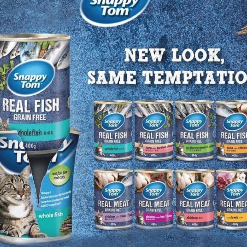 [SNAPPYTOM]Pate Snappy Tom Lon 400g Real Fish & Real Meat - Pate Cho Mèo Snappy Tom 400g ...
