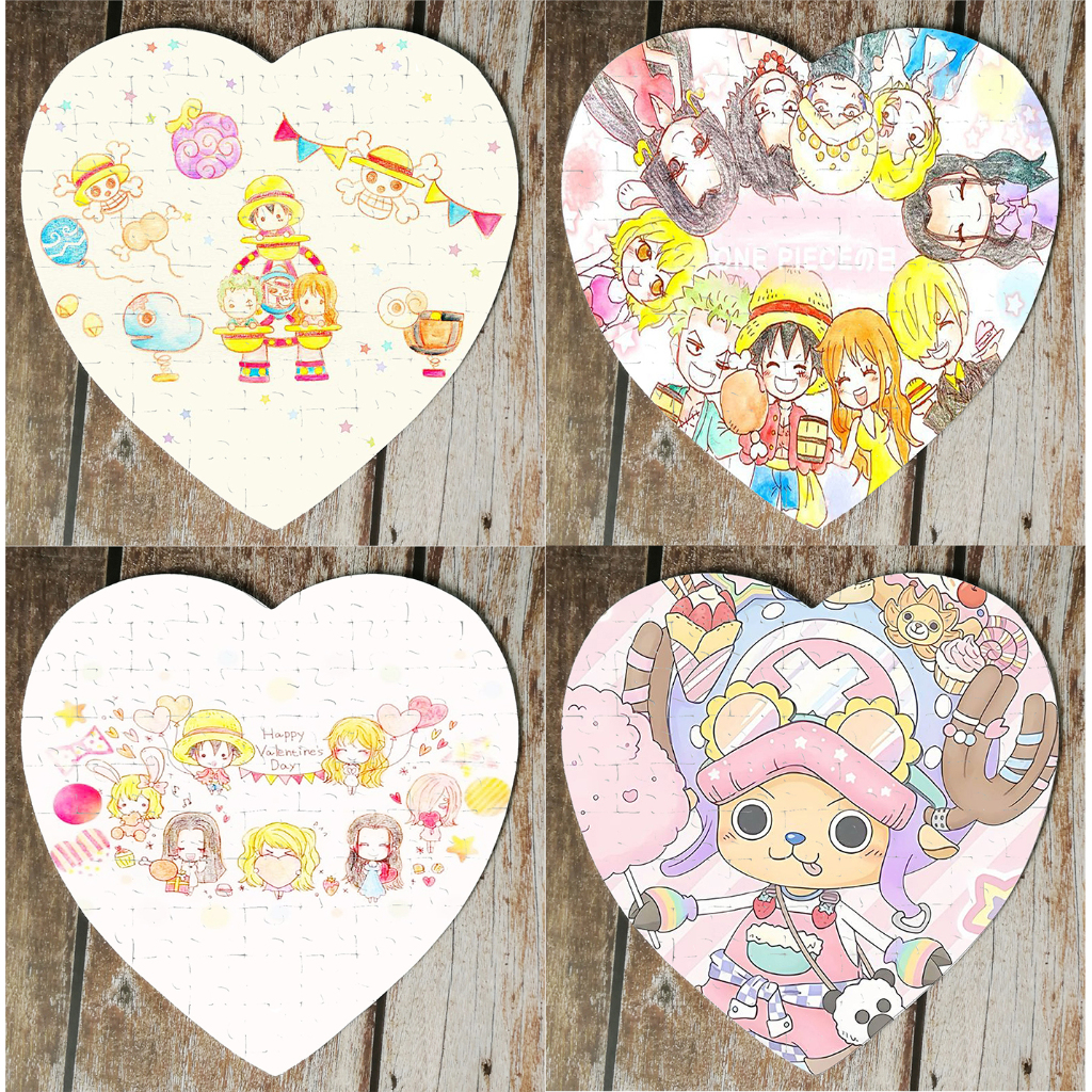 tranh ghép hình trái tim one piece chopper 75 mảnh TGHT8 hoạt hình dễ ...