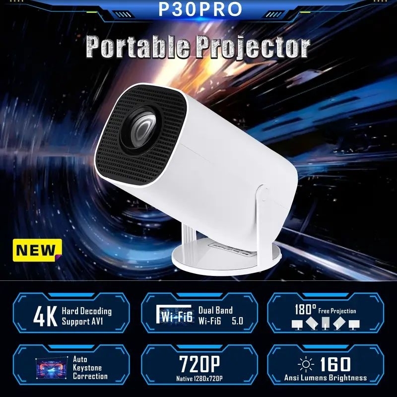 Máy chiếu Led mini P30 Pro Projector Android 12 Wifi Bluetooth | Shopee ...