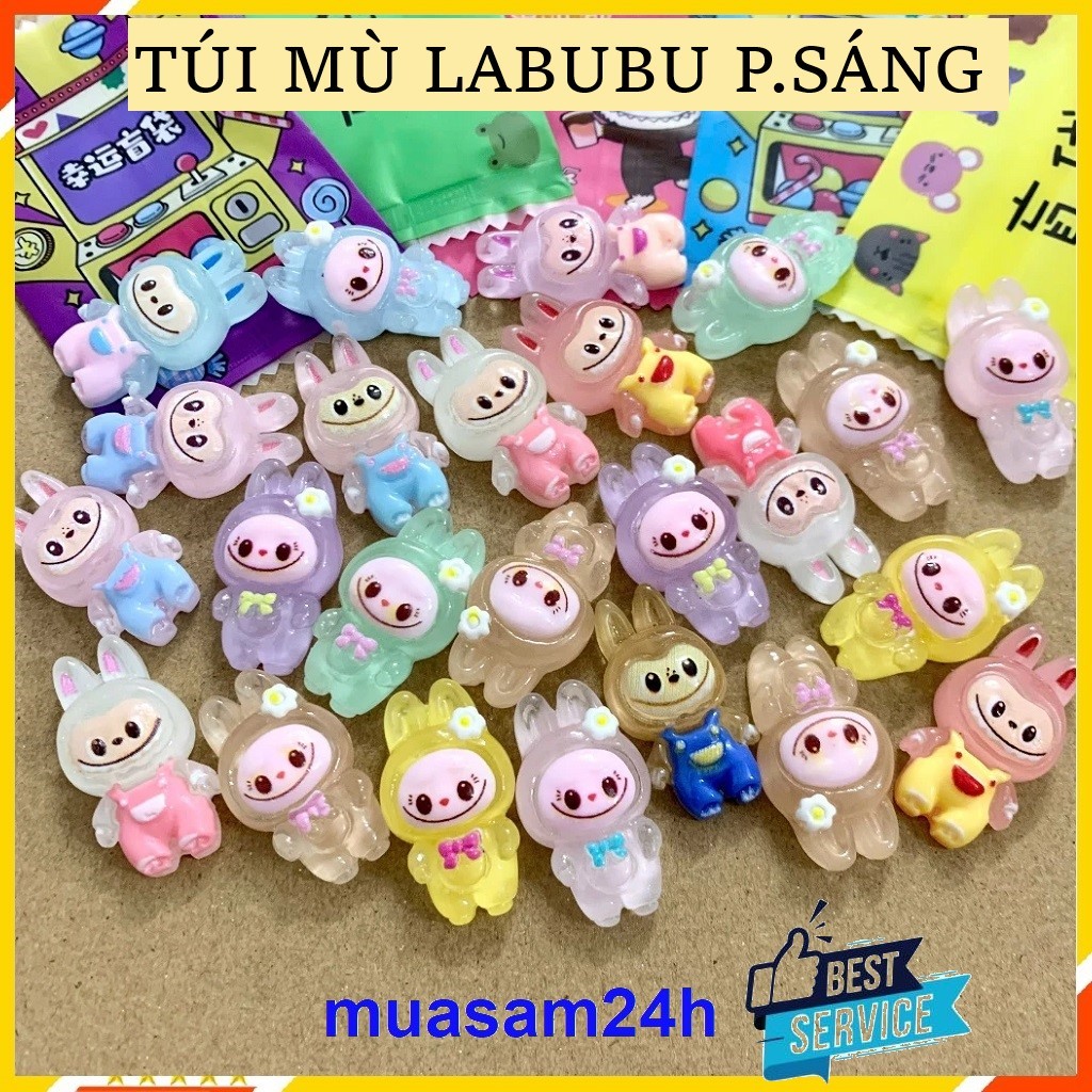[TẶNG 5] Set 50 Túi Mù Labubu Phát Sáng, Cappybara Phát Sáng, Kurumi ...
