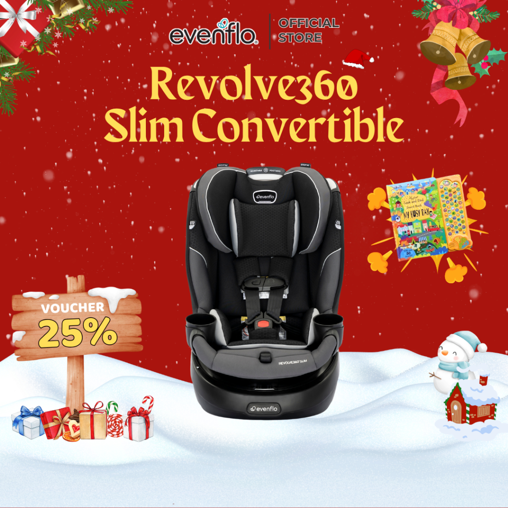 Ghế ngồi ô tô Evenflo Revolve Slim Convertible Canton thiết kế gọn nhẹ ...
