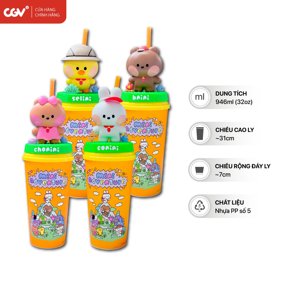 Ly cốc nước Mini Line Friend CGV Cinemas Vietnam dung tích 946ml ...