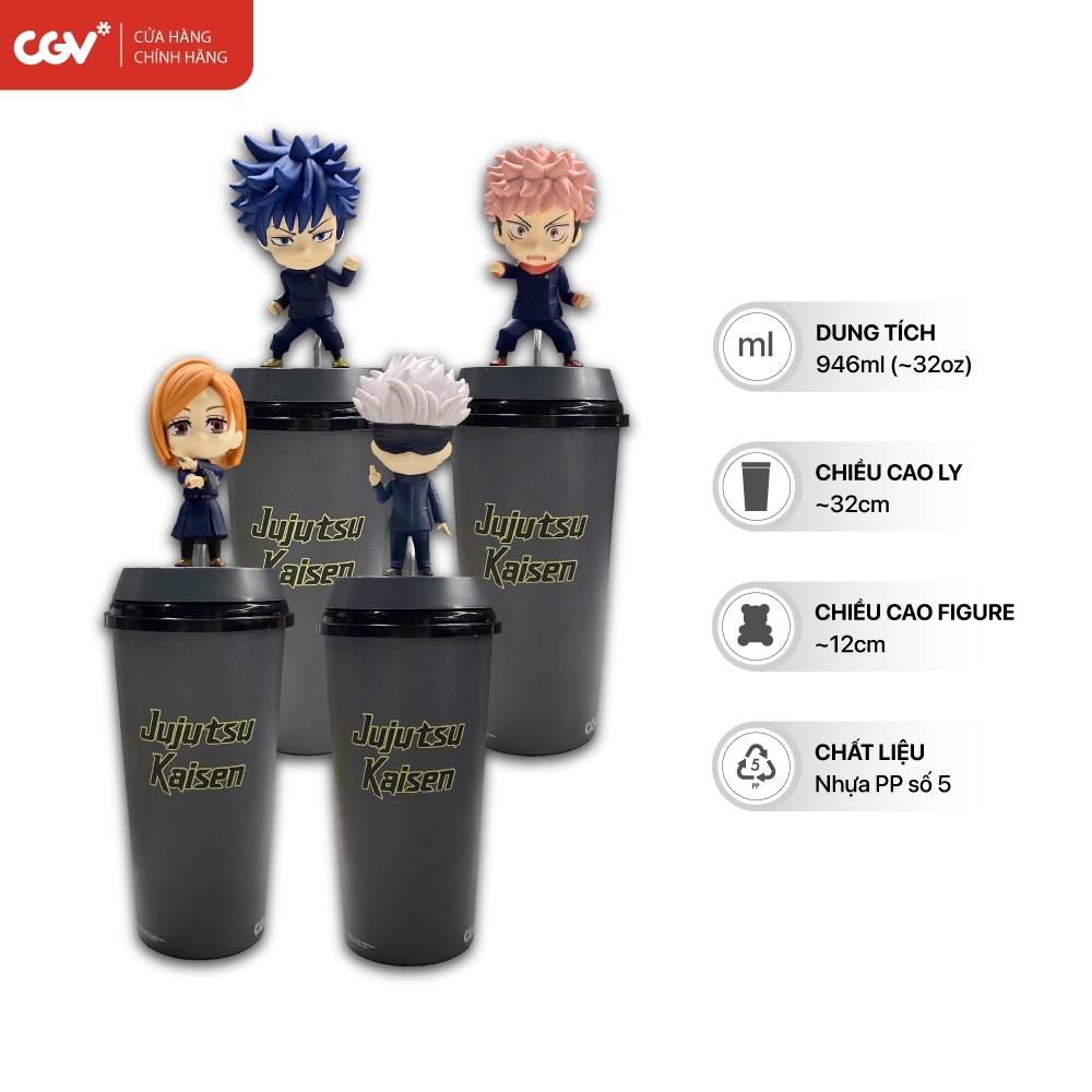 Ly nước Jujutsu Kaisen CGV Cinemas Vietnam dung tích 946ml | Shopee ...