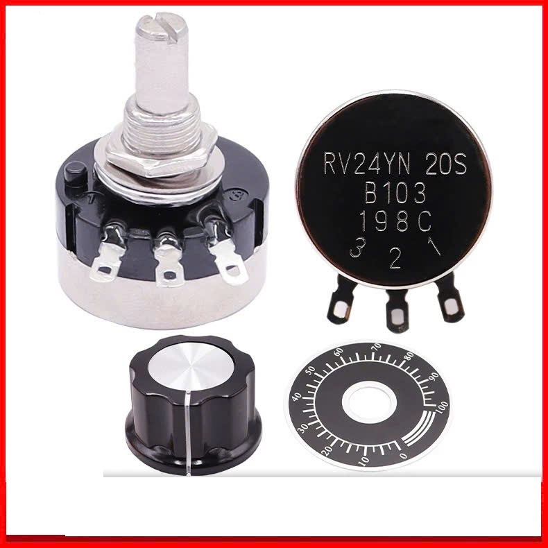 [Đơn tối thiểu 30k]Biến trở xoay Chiết áp tocos RV24YN 20S B103,B102 ...