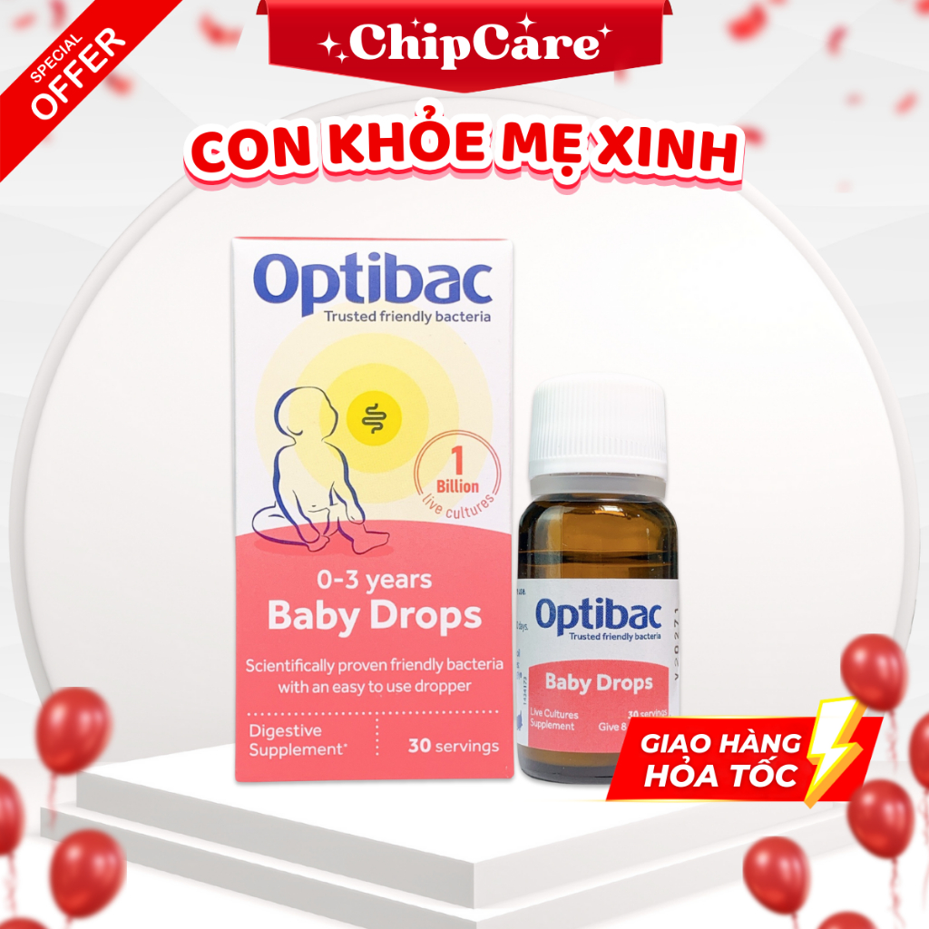 [ 2026] Optibac hồng probiotics for your baby drops cho bé từ sơ sinh ...