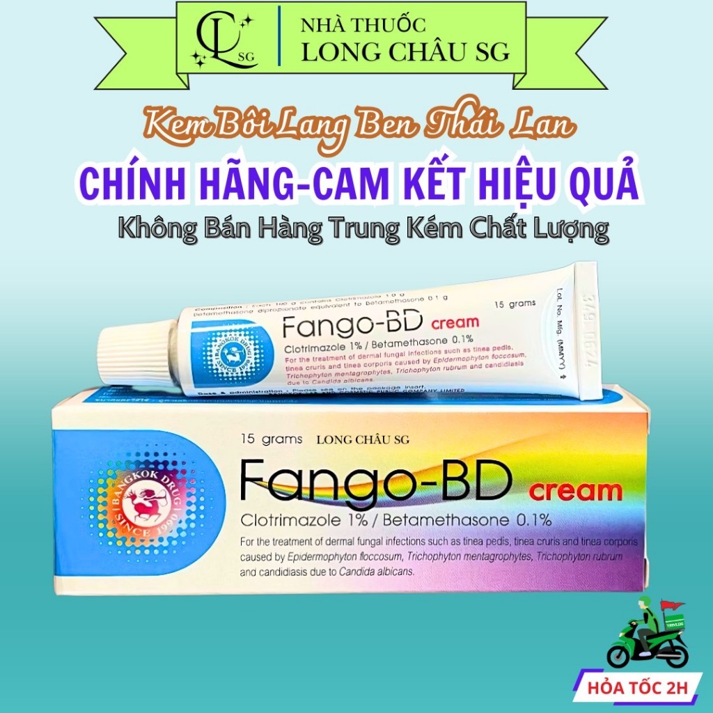 Kem Bôi Lang Ben Fango B Thái Lan Chính Hãng 15gr, kem bôi lang ben cho ...