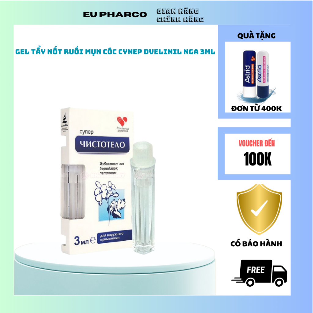 Gel tẩy nốt ruồi, mụn cóc, mụn thịt Cynep chai 3ml | Shopee Việt Nam