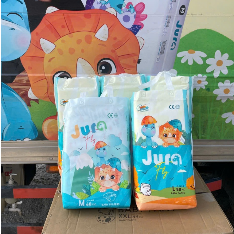 Bỉm Jura Fly đủ size ( quà set bát/ capybara/sữa chua sấy thăng hoa ...