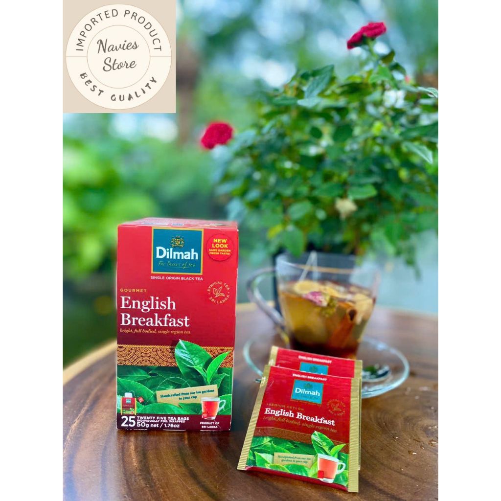 Trà đen điểm tâm Anh Quốc English Breakfast hiệu Dilmah 50g | Shopee ...