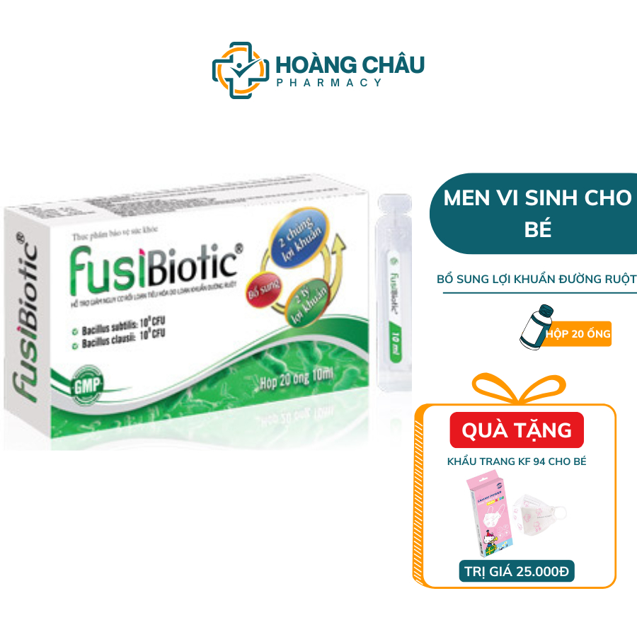 Men vi sinh cho bé Fusi Biotic Hộp 20 Ống - Bổ Sung Lợi Khuân Đường ...