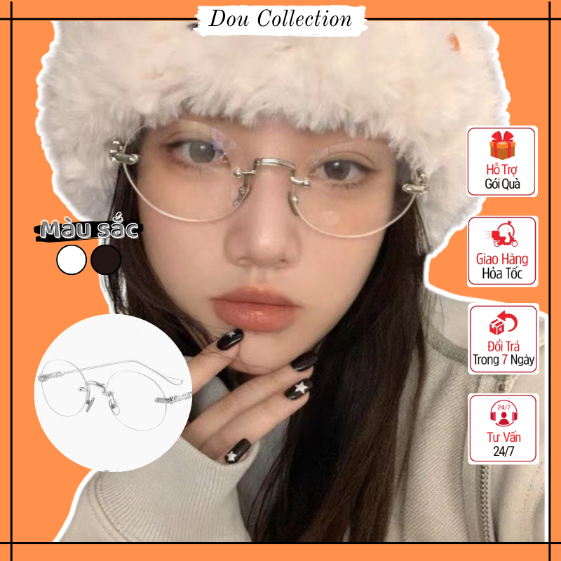 Kính Mát Unisex, Kính Râm Chống Tia Cực Tím Gọng Kim Loại Oval Phong Cách Retro Đường Phố Thời ...