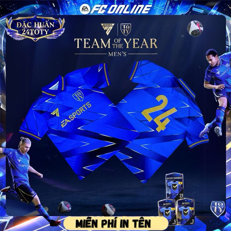 Bộ thể thao TOTY 2024 ( Mùa thẻ TOTY năm 2024)-In tên số theo yêu cầu ...