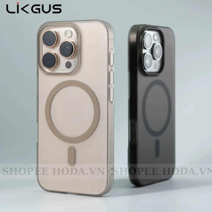 Ốp Lưng Nhám Mờ Likgus Airbag Case Chống Sốc Viền Camera Kim Loại Hỗ ...