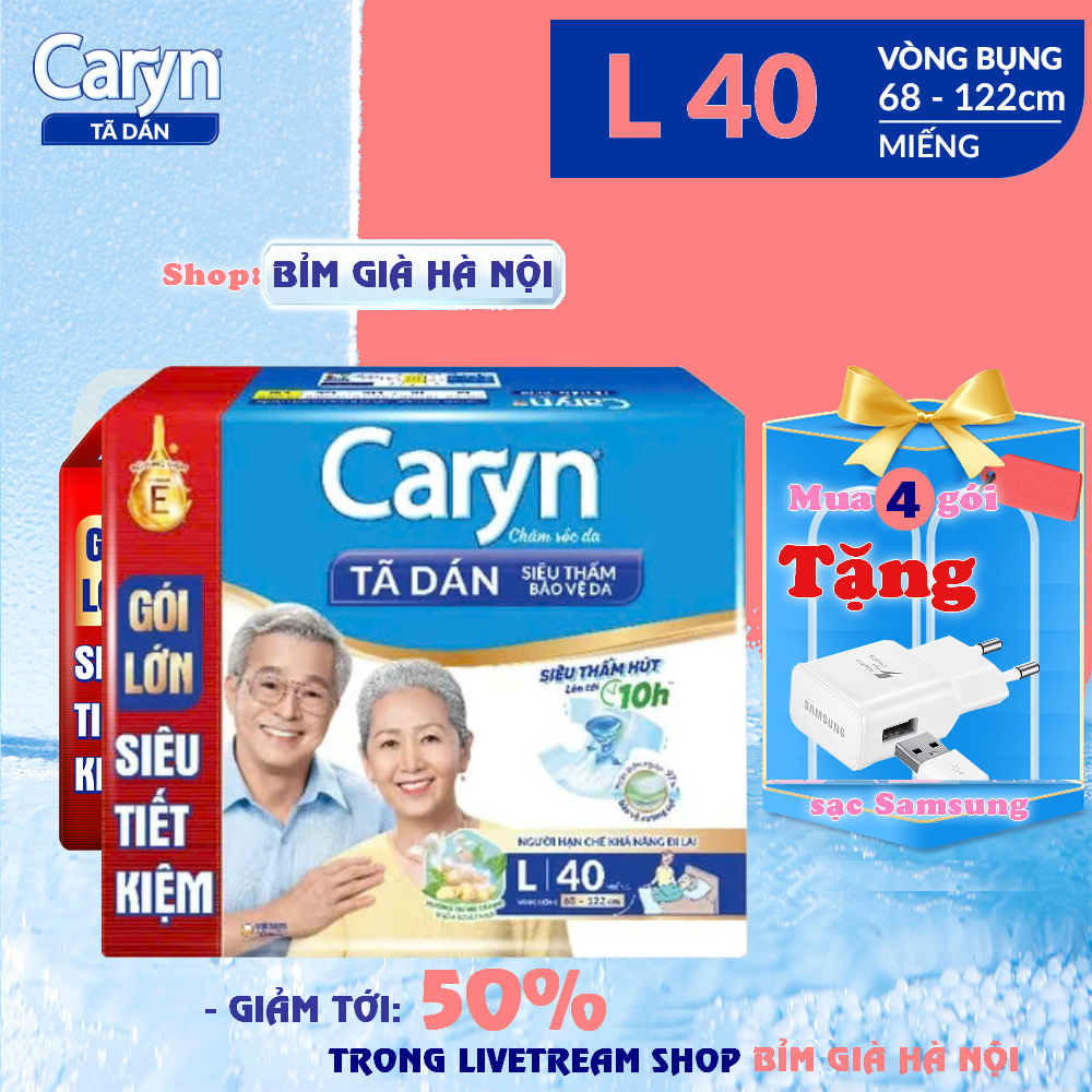 Caryn M40 L40 XL40 miếng siêu thấm hút #bỉm caryn #tã già caryn #bỉm ...