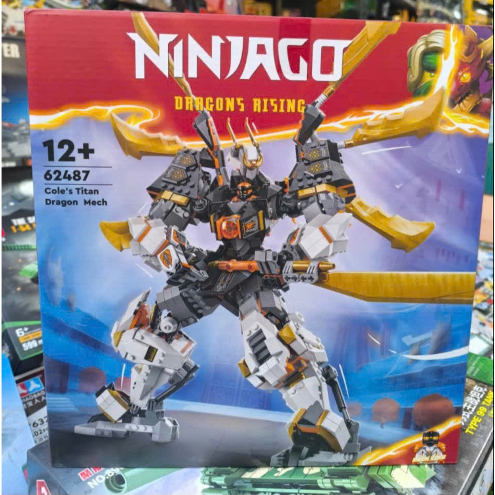 Đồ chơi lắp ráp Ninja Dragons Rising 62487 Cole's Titan Dragon Mech ...