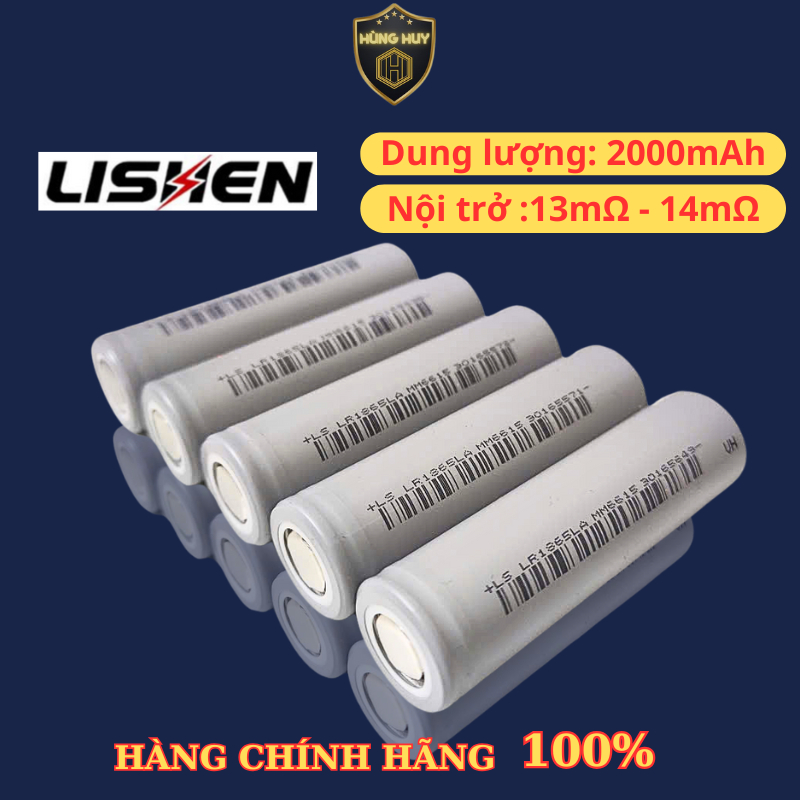 Combo Cell LISHEN LR18650 xám 2000mAh 3.7v xả 10c 20A . Hàng chính hãng ...