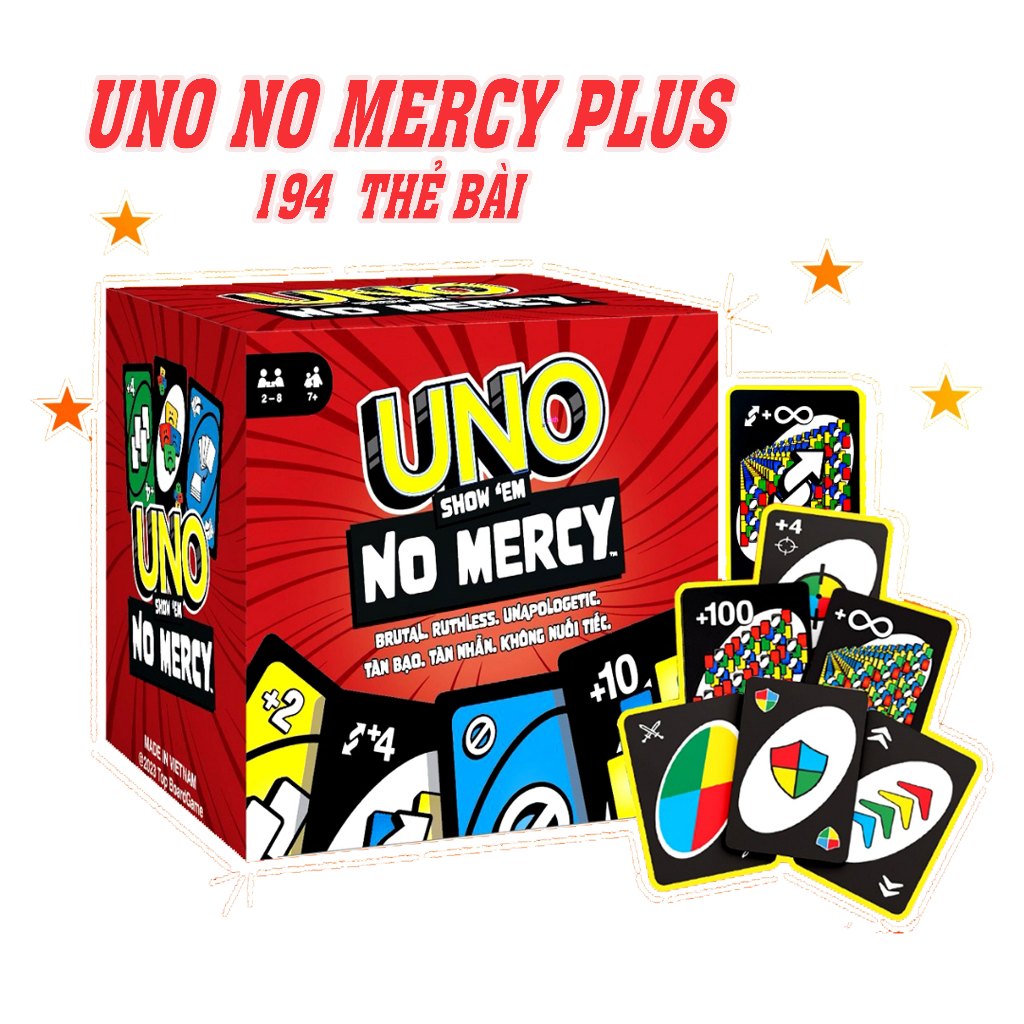 Bài Uno No Mercy Plus 194 lá bài không thương xót phiên bản mới cập ...