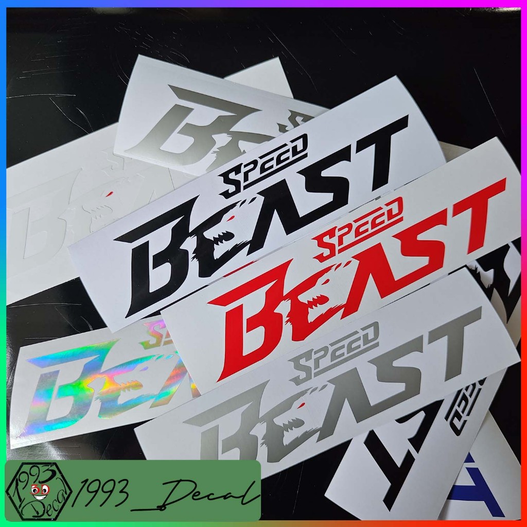 Tem xe SPEED BEAST decal trang trí xe máy đa vị trí Honda -Yamaha ...