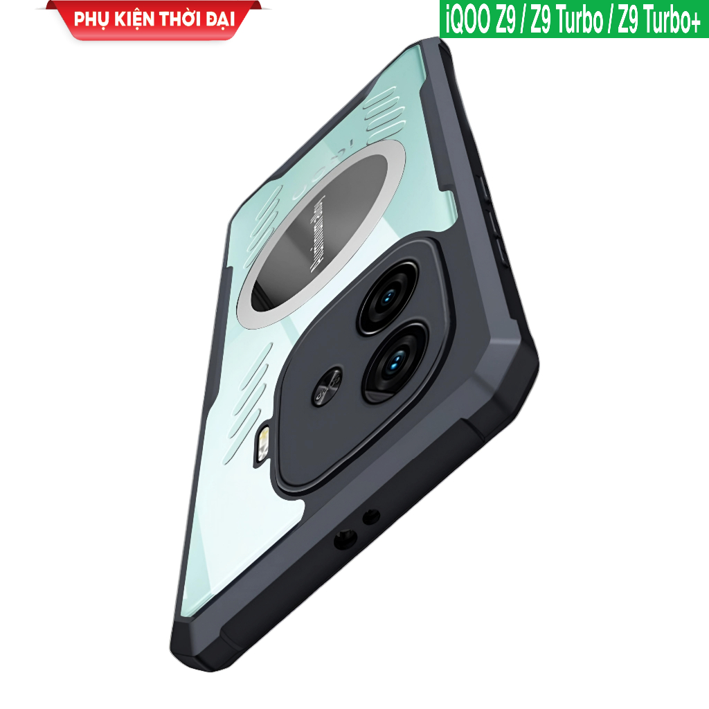 Ốp lưng iQOO Z9 / Z9X / Z9 Turbo / Z9 Turbo+ thoát khí chống sốc dùng sò tản nhiệt cao cấp ...