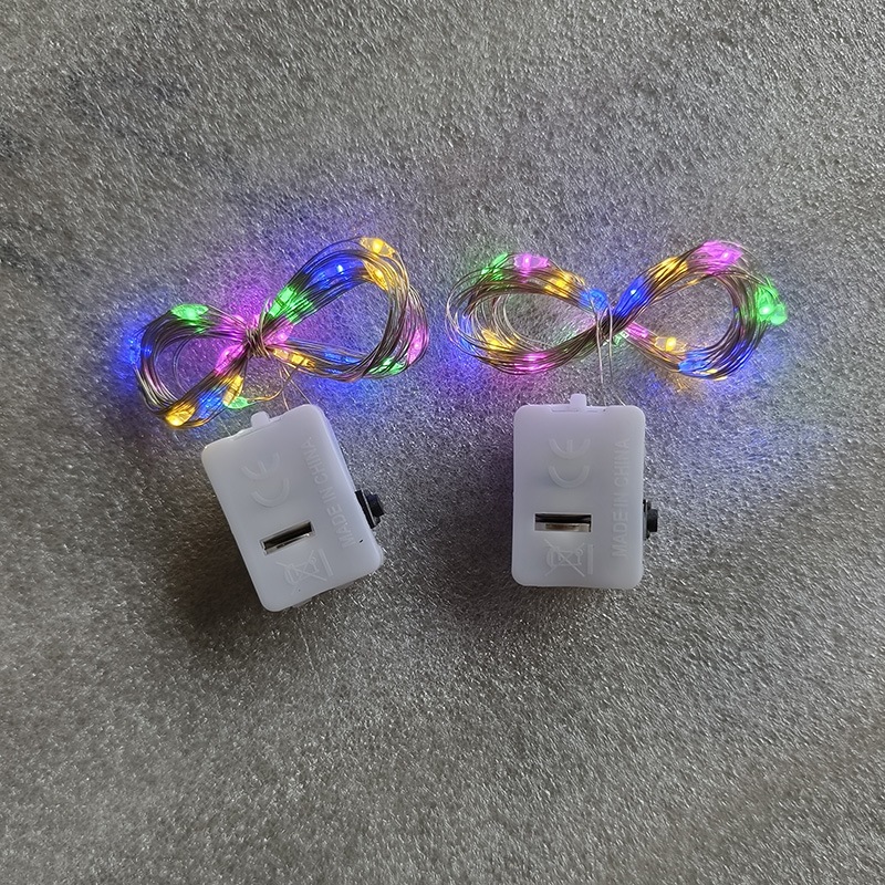 Dây đèn LED trang trí Fairylight 1m/2m/3m có pin - Trang trí sen đá, terrarium, hồ cá, dollhouse ...