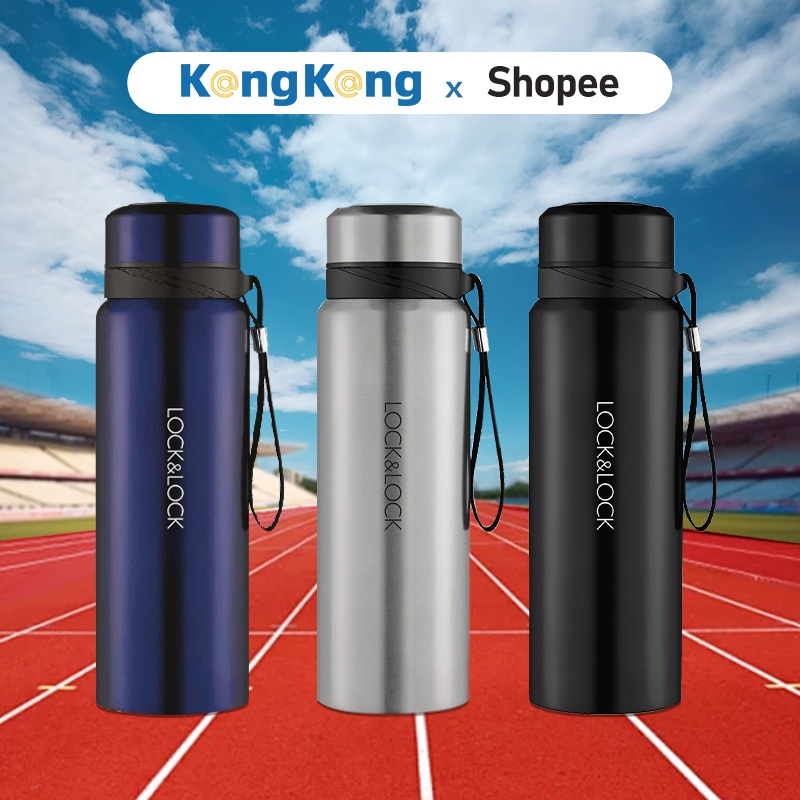 Bình giữ nhiệt LocknLock 800ml Vacuum Bottle LHC6180 4 màu , Có khay ...