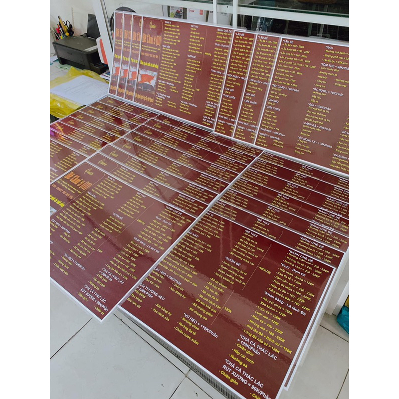 Menu A3 in màu, ép plastic | Shopee Việt Nam