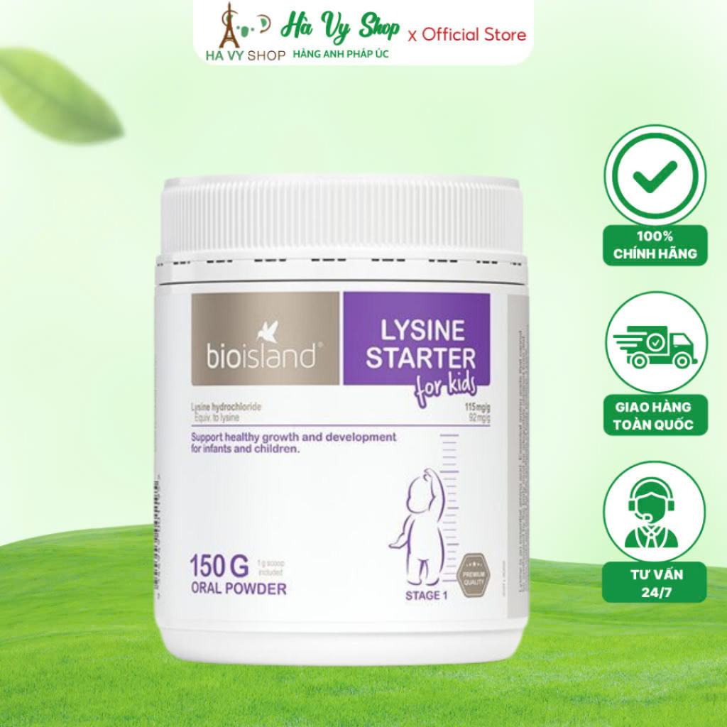 Bioisland Lysine Starter For Kids Dạng Bột 150gr Thúc Đẩy Tăng Chiều ...